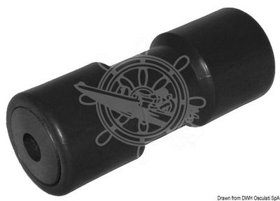 Osculati Boat Trailer Central Keel PVC Black Roller + Plastic Washers ...