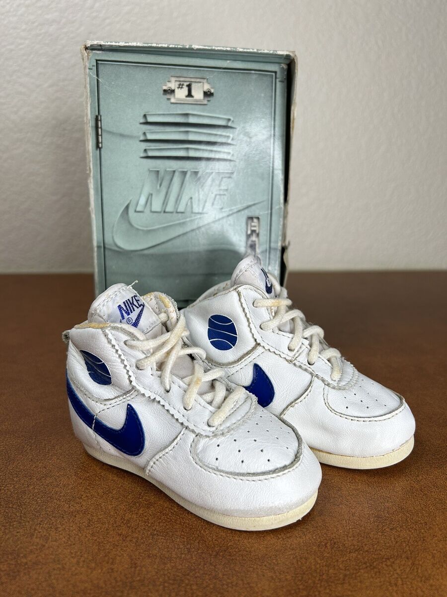 VTG 1985 Nike Infantry Shoes Infant 2 OG Box 8505 1980's VTG 1985 Nike Infantry Shoes Infant 2 OG Box 8505 1980's