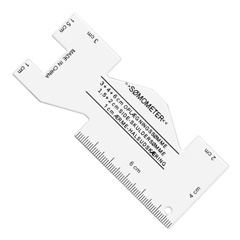 Tailor Tools Sewing Ruler Thickness Measuring Gauge Irregular Quilting ...