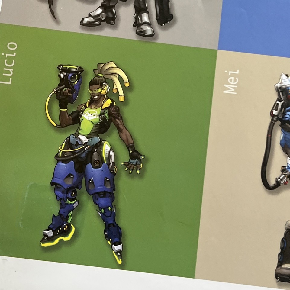Overwatch Poster 36x24 Blizzard Entertainment Video Game Heroes Wall ...