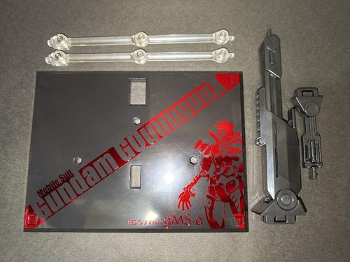 Bandai Metal Robot Spirit Red Gundam Zika Axe Display Base Figure 874 ...
