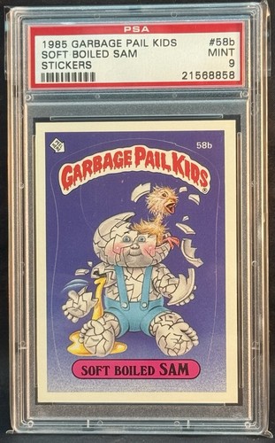 1985 GARBAGE PAIL KIDS SERIES 2 #58B SOFT BOILED SAM PSA 9 MINT | eBay
