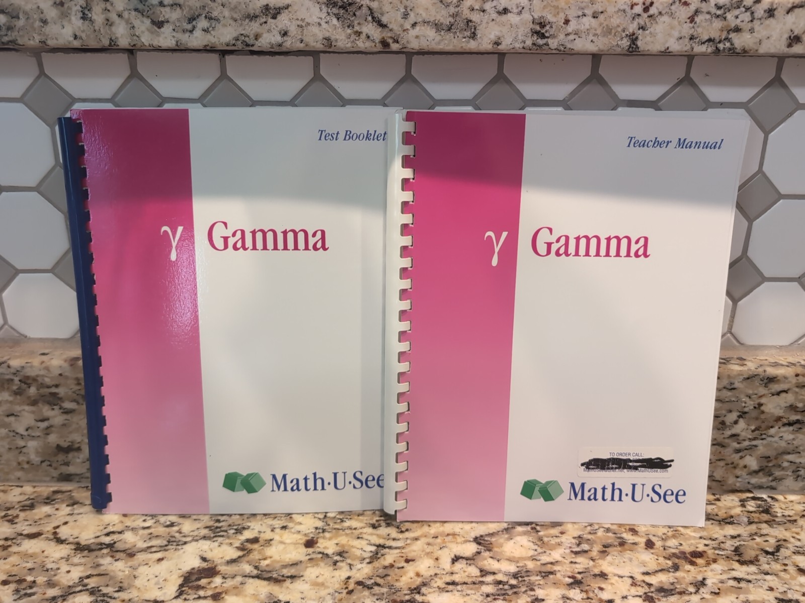 VERY GOOD! MATH U SEE GAMMA Teacher Manual AND TEST Booklet NO WRITING ...