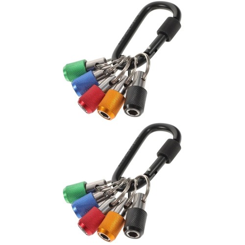 2 Sets Colorful Knurled Keychain Quick Release Bit Holder Driver | eBay