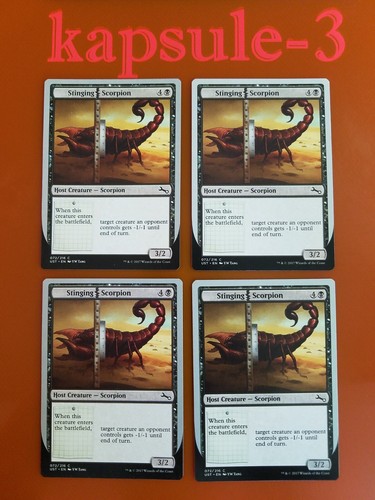 4x Stinging Scorpion | Unstable | MTG Magic Cards | eBay