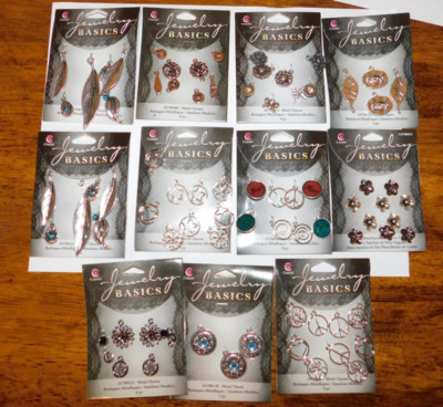 11 New Packages of Cousins Jewelry Basics Charms Jewelry Making | eBay