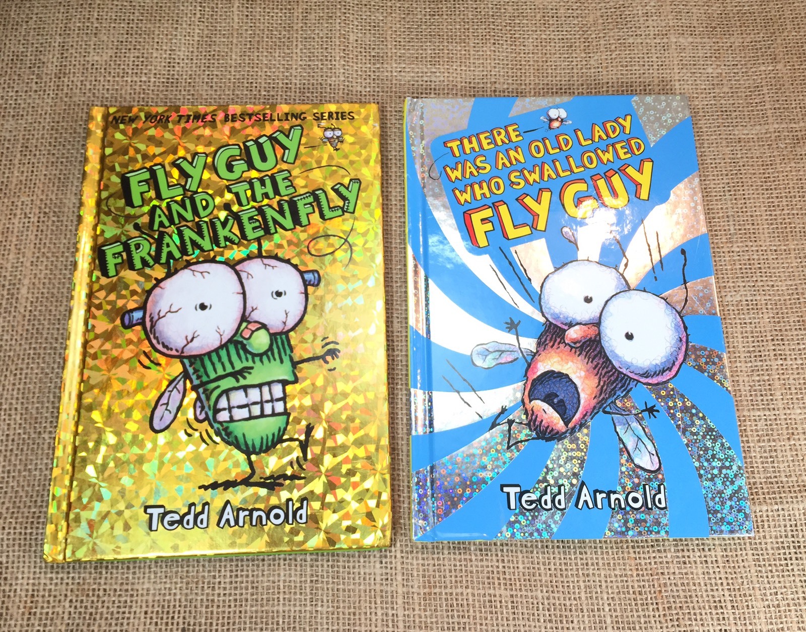 Lot of 2 Scholastic Reader Level 2 Fly Guy Books Tedd Arnold Hardcover ...