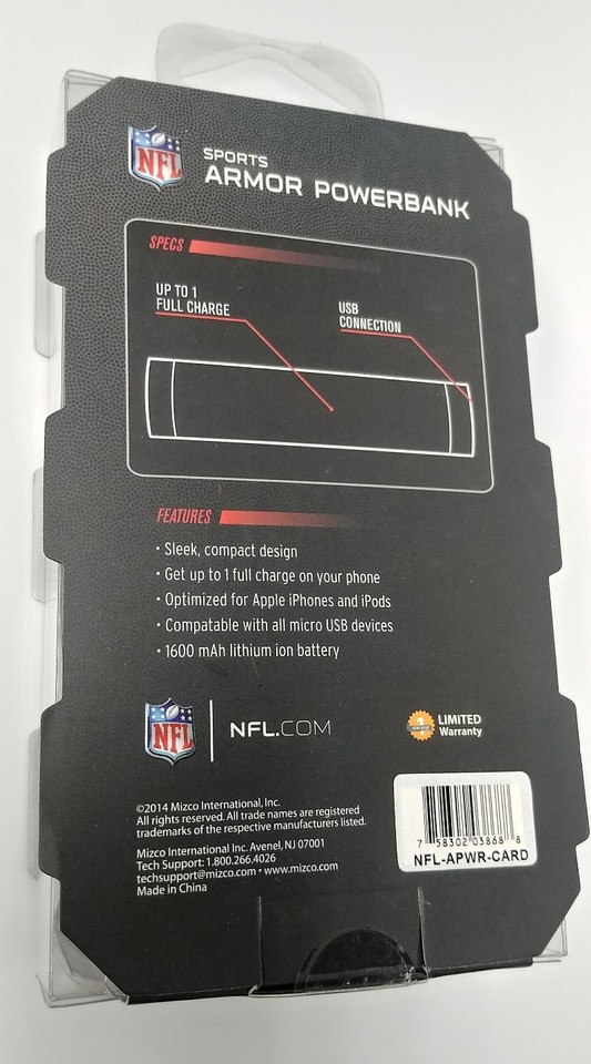NFL Arizona Cardinals Armor Powerbank | eBay