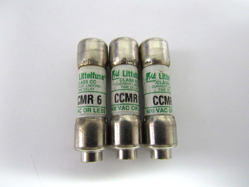 LITTLEFUSE CCMR 6 FUSE, 6A, 600 VAC * LOT OF 3 * | eBay
