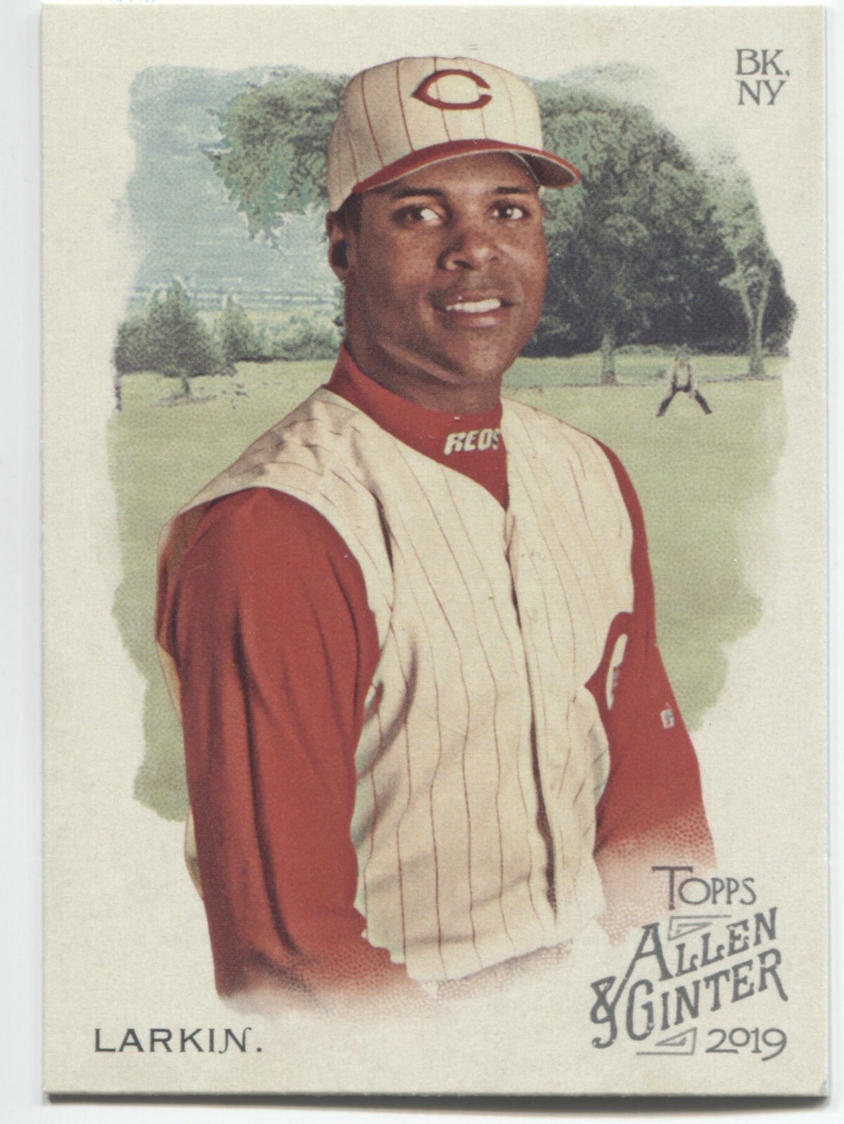 BARRY LARKIN 2019 Allen & Ginter BASE SHORT PRINT - CINCINNATI REDS ...