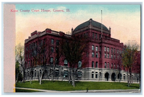 c1910 Kane County Court House Exterior Building Geneva Illinois Vintage ...
