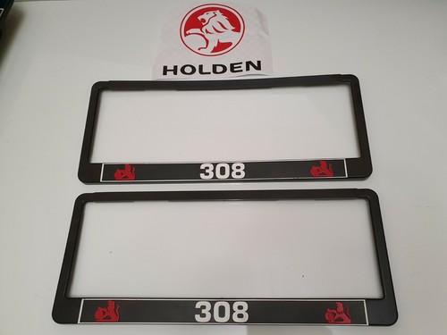 HOLDEN 308 NUMBER PLATE DRESS SURROUNDS MONARO COUPE V8 PREMIER VK VB ...