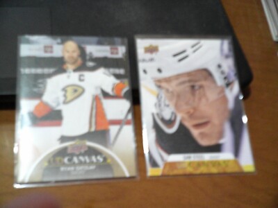 2 dif UPPER DECK CANVAS INSERTS- DUCKS- RYAN GETZLAF & SAM STEEL | eBay