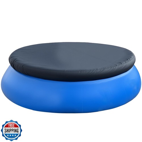 10 FT Round Inflatable Pool Cover, Outdoor Swimming Pool Cover ...