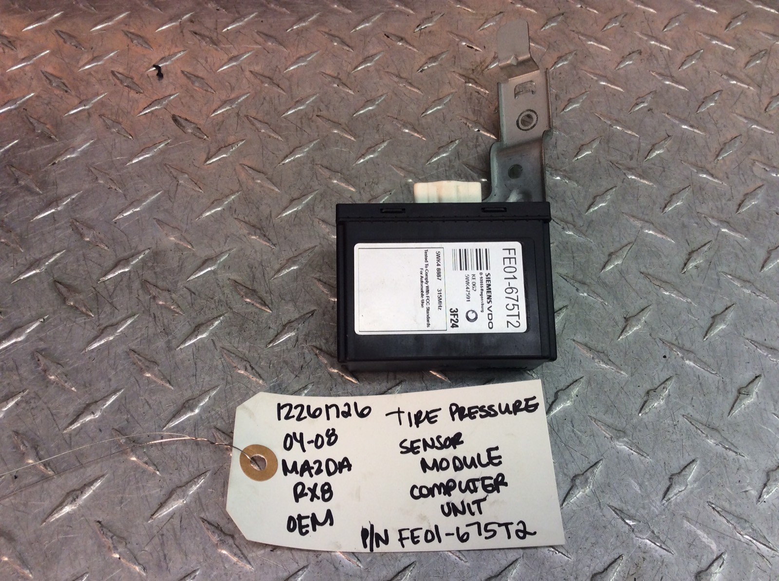 04 05 06 07 08 Mazda Rx8 Rx-8 Tire pressure sensor module TPS FE01 ...