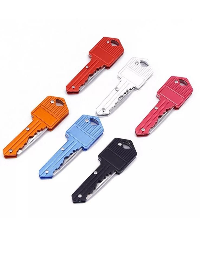 3x Portable Outdoor Survival Pocket Key Shape Mini Key Chain Knife ...