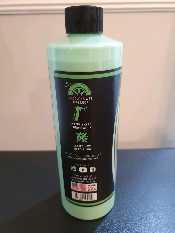 ExoForma Wet Tire Dressing Spray - Extremely High Shine Tire Dressing ...