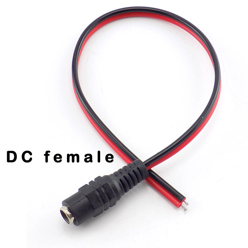 12V DC Female Male Connector adapter 5.5x2.1mm plug cable power supply ...