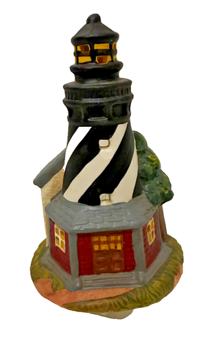 Lighthouse Night Light Plug‐In Vintage Ceramic Coastal Decor Works ...