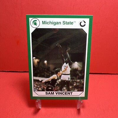 1990 Collegiate Collection Michigan State Spartans Sam Vincent #198 VG🦄 ...