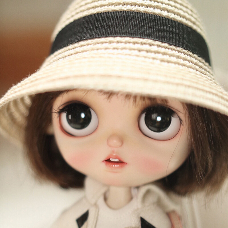 Fashion Doll House Hand-woven Straw Hat for 1/6 Doll Accessories ...