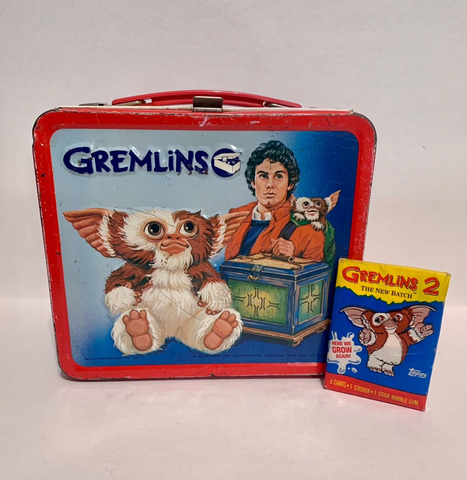 Collectable 1984 Gremlins Metal Lunchbox & 1990 Gremlins 2: The New ...
