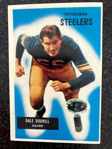 VINTAGE 1955 Bowman Football - DALE DODRILL # 79 Steelers B19 | eBay