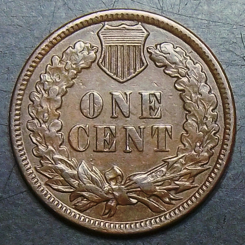 LAMINATION ERROR 1886 1C VARIETY 1 INDIAN CENT FULL LIBERTY & DIAMONDS ...