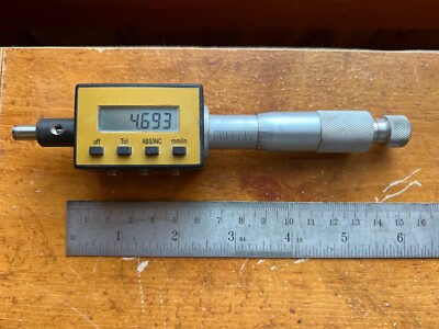 Digital Readout Micrometer Head Inch or Metric Measures to half 10 ...