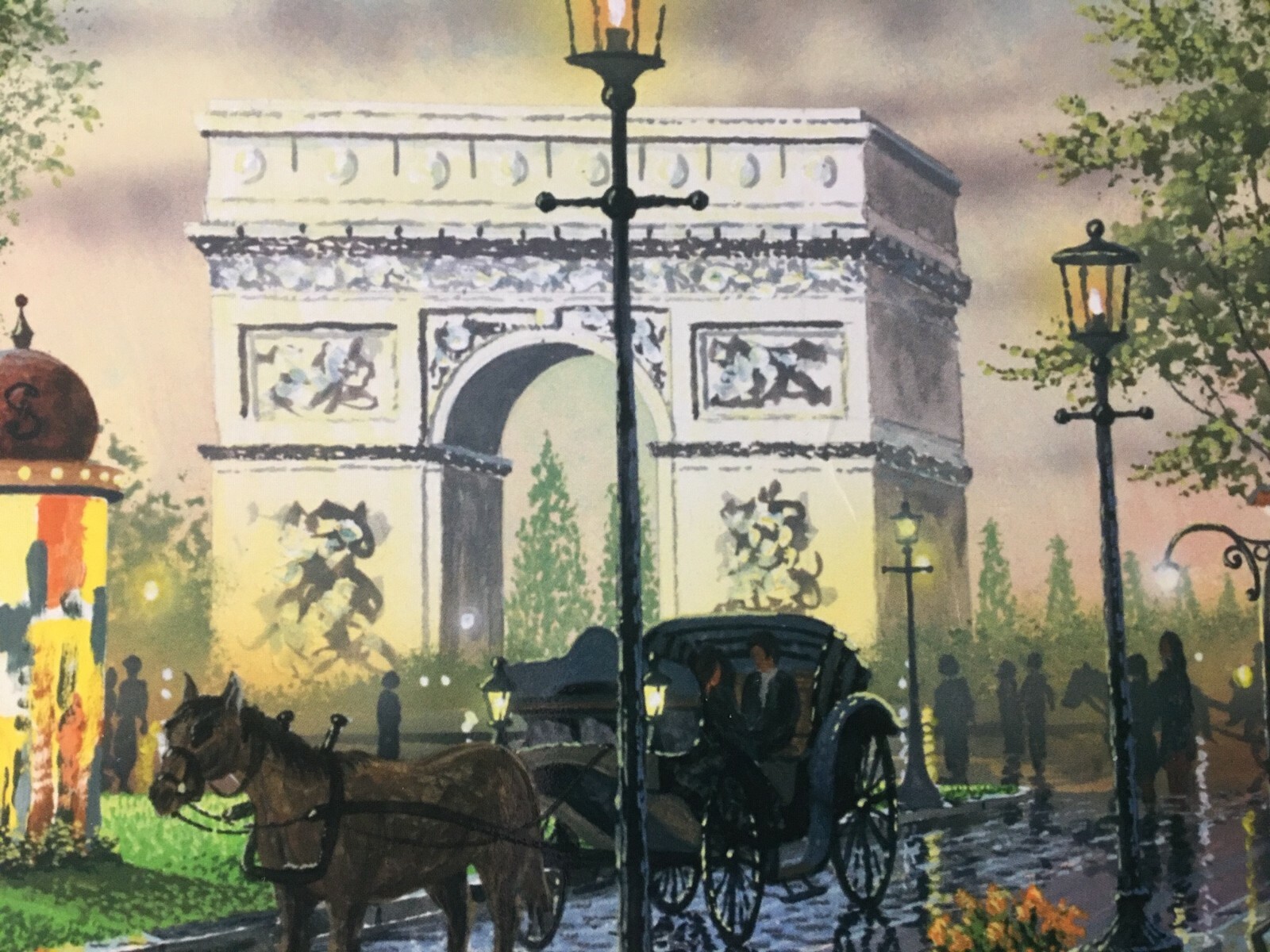 PARIS WALK Signed Limited Edition Seriolithograph by Kenneth Shotwell ...