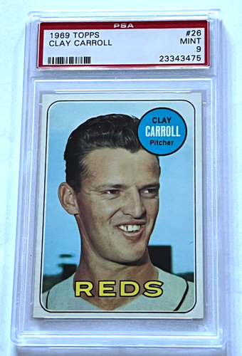 1969 Topps #26 Clay Carroll PSA 9 | eBay