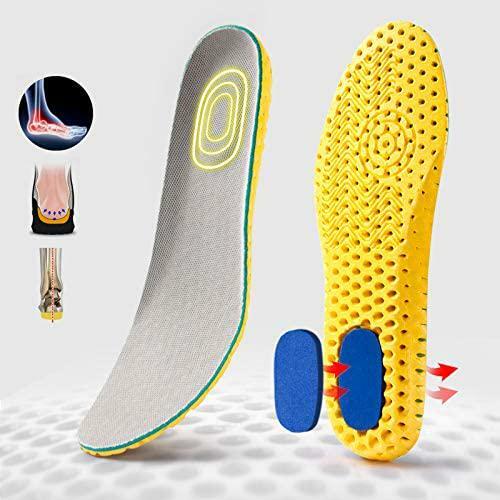 3 Pairs Elastic Shock Absorbing Shoe Insoles Breathable Honeycomb ...