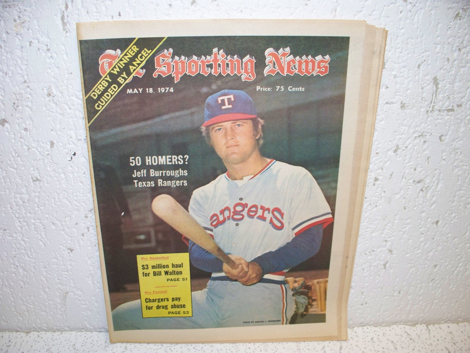 Vintage The Sporting News May 18 1974 Texas Rangers Jeff Borroughs | eBay
