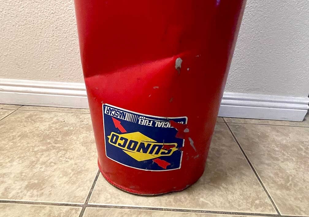 NASCAR ALUMINUM GAS CAN • Race Used SUNOCO Fuel • Hendrick • Mancave ...