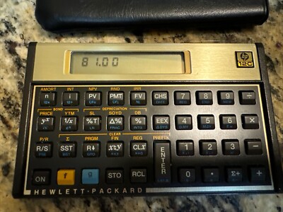 HP 12C Financial Calculator & Case & Batteries New Batteries 09/23/2024 ...