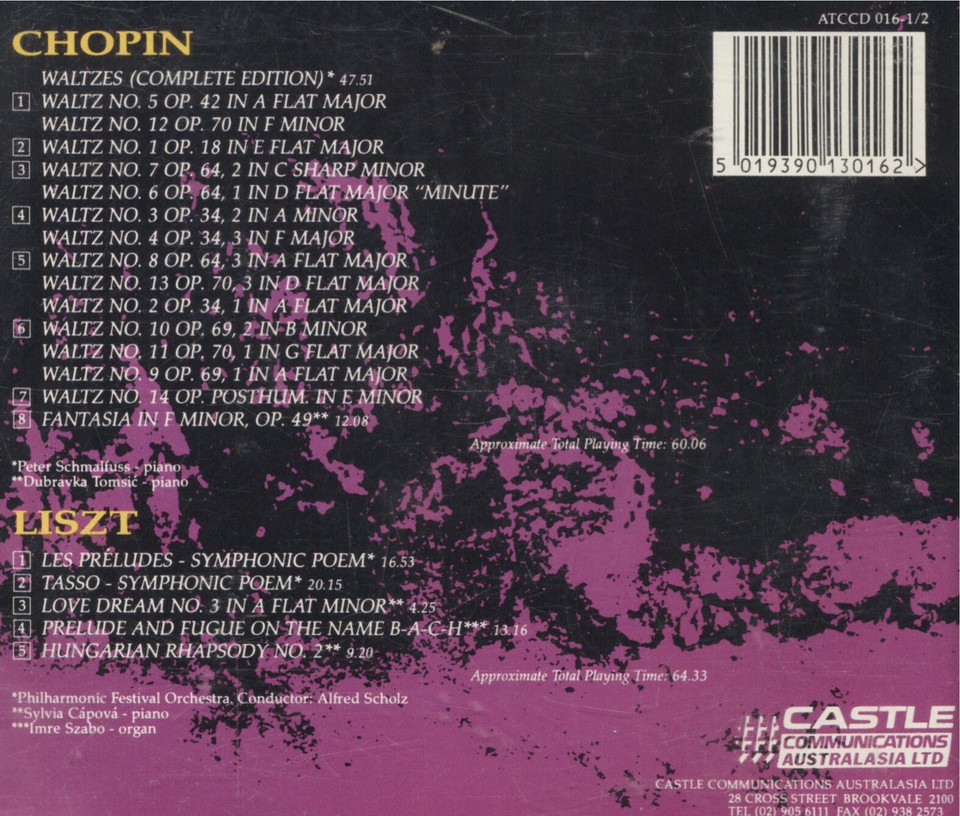 Frédéric Chopin; Franz Liszt - Chopin / Liszt CD | eBay