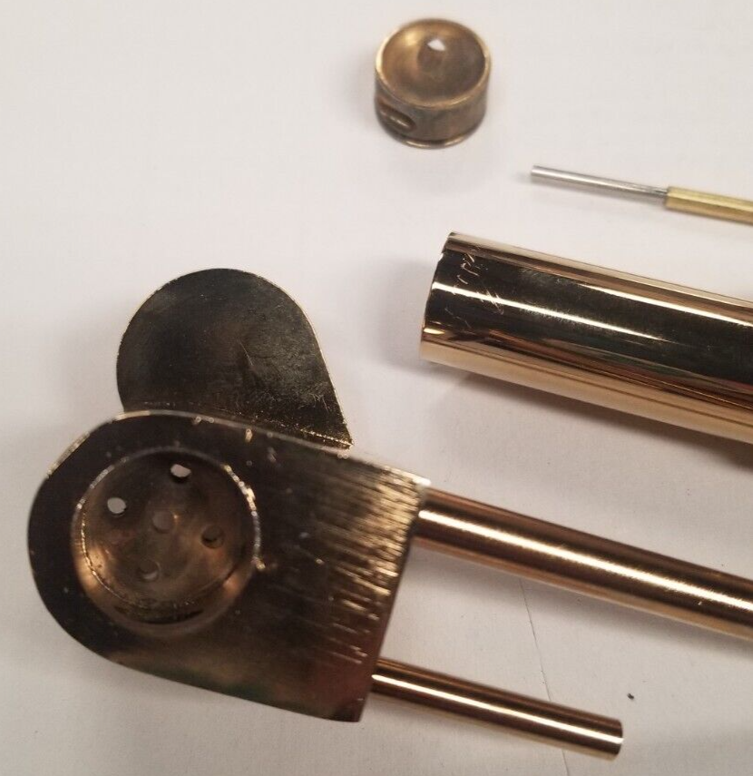 SOLID BRASS Metal Smoking Proto Pipe Style | eBay