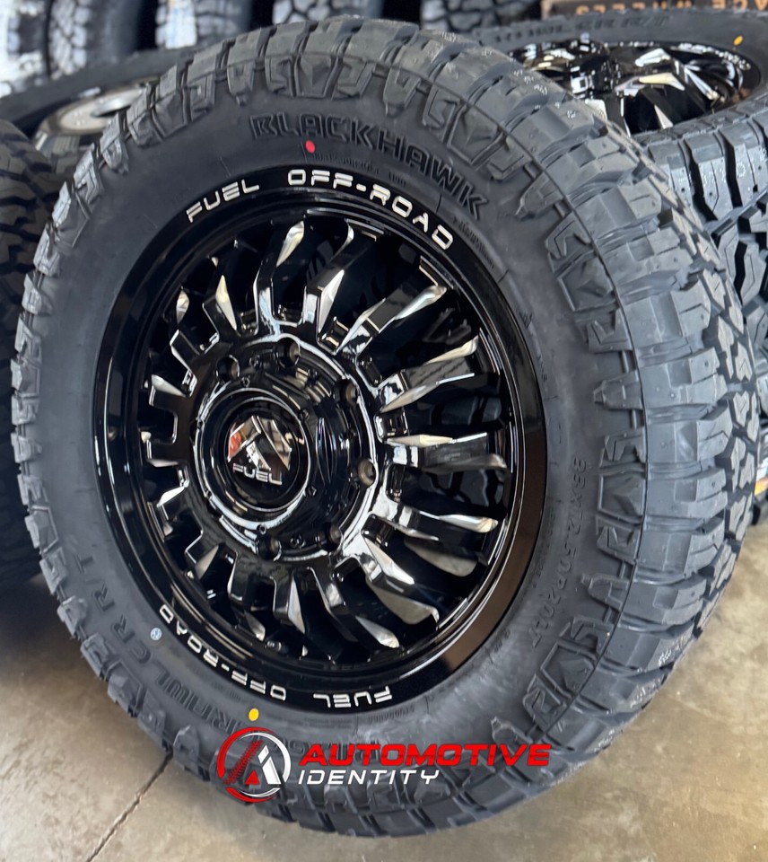 20" Fuel Arc Dually Wheels 33" 331250R20 RT AT Tires 8x200 19+ Dodge ...