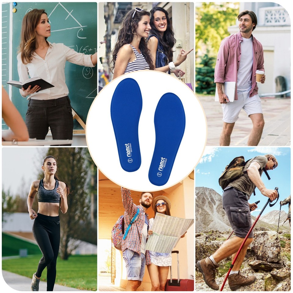 Damen Herren Memory Foam Einlegesohlen Sohlen Einlagen Schuheinlagen ...