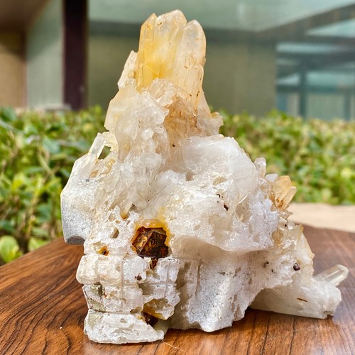 2.02LB Natural crystal cluster quartz mineral specimen hand carved ...