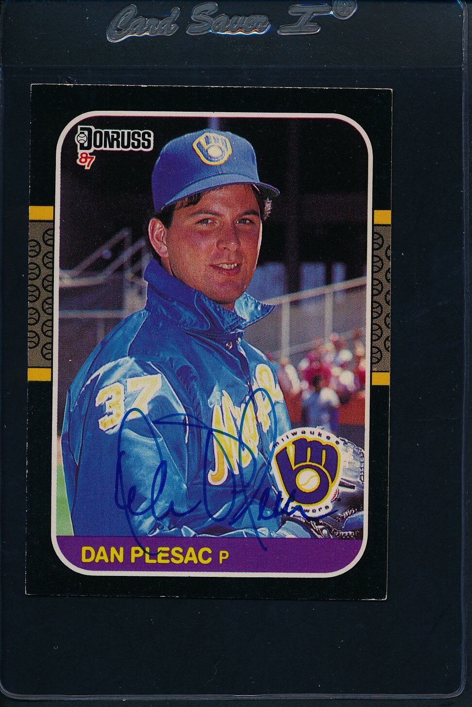 1987 Donruss #214 Dan Plesac Brewers Signed Auto *24143 | eBay