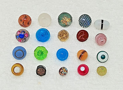 lot ofc 20 Antique Charm String Buttons Paperweight Ball Molded ...