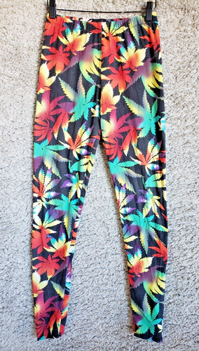 Cannabis Weed Leaf Leggings Jogger Yoga Pants size Small | eBay