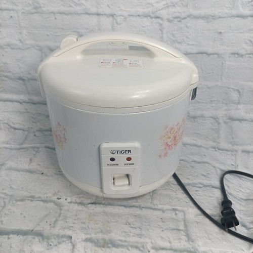 Tiger JNP-1000 5.5 Cup Rice Cooker and Warmer Floral White | eBay