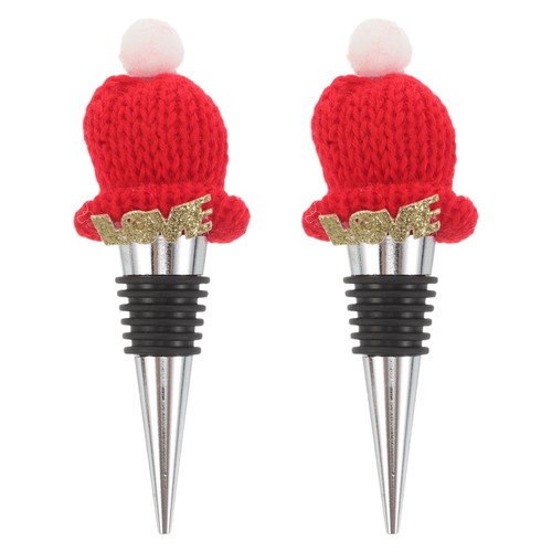 2 Pcs Christmas Wine Stopper Holiday Themed Bottle Festive Accessory | eBay