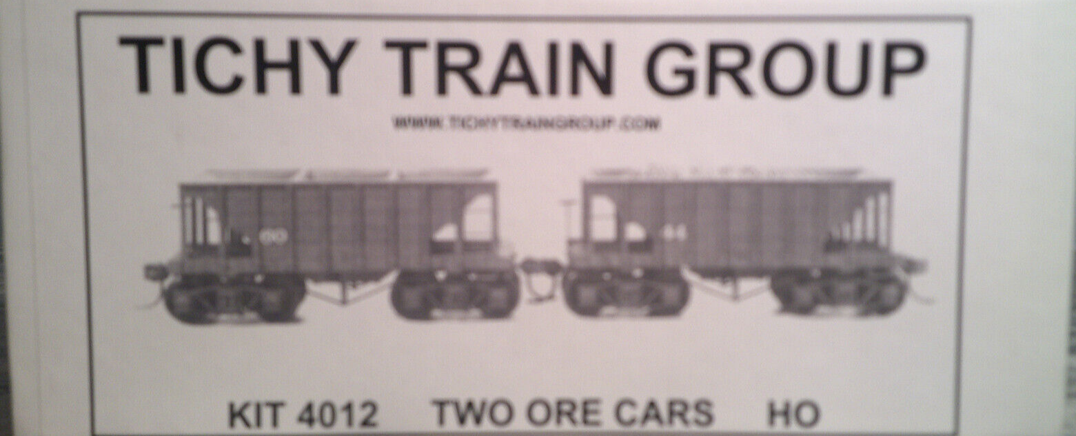 TICHY TRAIN GROUP #4012 HO SCALE WOOD ORE CARS 22' BUILDS 2 CARS NEW IN ...