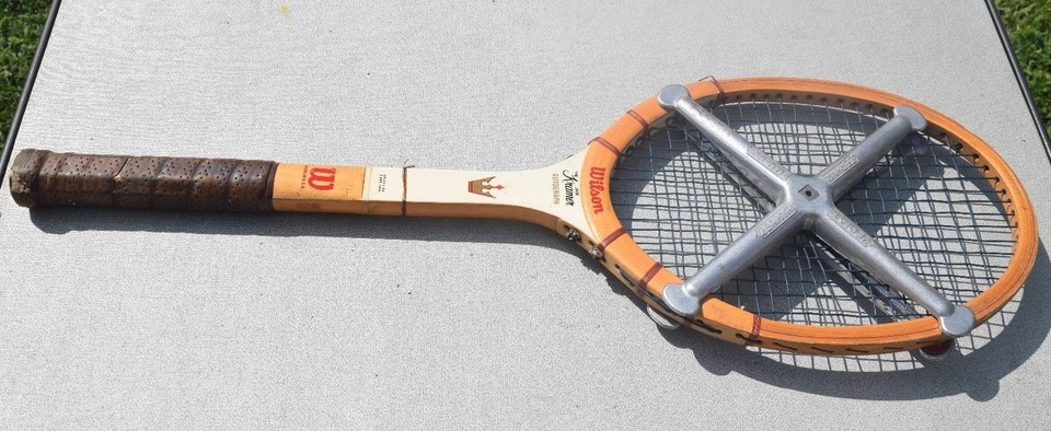 Vintage 1960's Wilson Jack Kramer Autograph Wood Tennis Racquet Racket ...