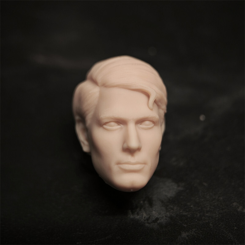 1/18 Scale Superman Young Brandon Routh Head Sculpt Unpainted Fit 3.75 ...