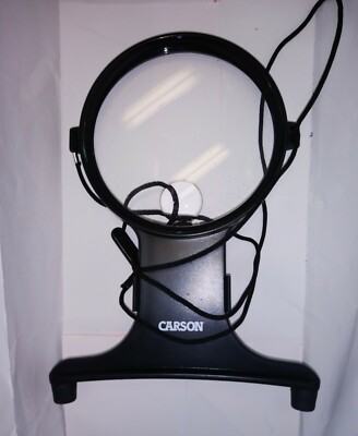 CARSON MAGNIFREE Reading Lit Crafts Nails Models Sewing LOUPE Stand ...