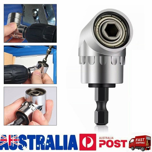 Right Angle Drill Adapter Attachment Impact Driver Extension Hex Bit ...